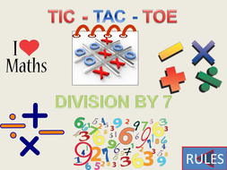 Division Tic Tac Toe | Teaching Resources