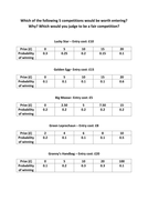 Discrete Random Variables Activities | Teaching Resources