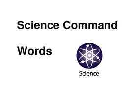 Science Exam Command Words Display | Teaching Resources