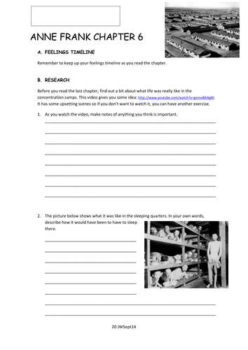 Anne Frank Workbook | Teaching Resources
