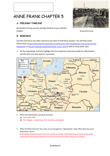 Anne Frank Workbook | Teaching Resources
