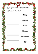 12 Christmas alphabetical order activities | Teaching Resources