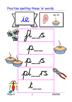 Phase 5: ie grapheme: cards, games, activities and presentation by Dave ...