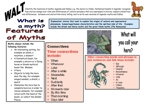 Myths and Legends week 3 | Teaching Resources