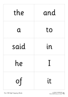 First 100 High Frequency Word Cards - Easy Read | Teaching Resources