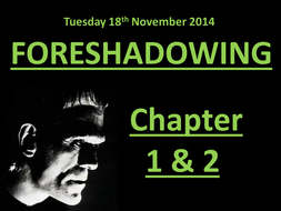 Lesson on foreshadowing | Teaching Resources