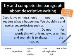 Descriptive Writing - View from Space | Teaching Resources