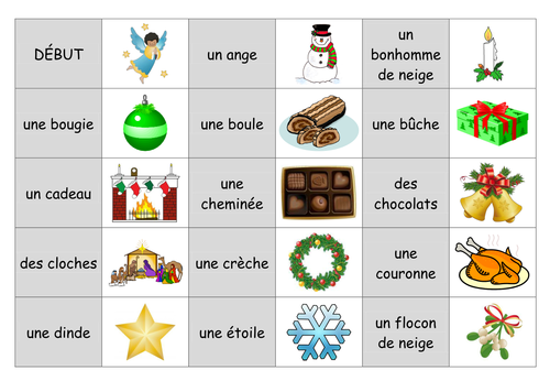 French Christmas Dominoes & Word Search | Teaching Resources