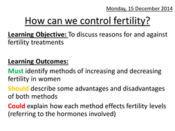 How can we control fertility? | Teaching Resources