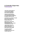 Poetry lesson linked to superhero unit | Teaching Resources