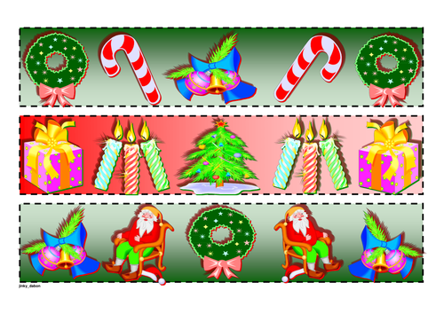 Christmas Themed Cut-out Borders | Teaching Resources