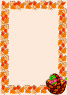 Thanksgiving Themed Lined Paper and Page borders | Teaching Resources