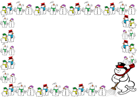 Christmas Themed Lined paper and Pageborders (2) | Teaching Resources