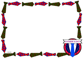 Father's Day Themed Lined paper and Pageborders | Teaching Resources