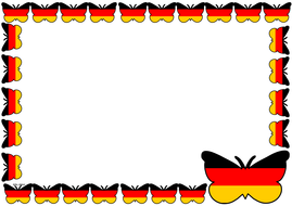 German Flag Themed Lined Paper and Pageborders | Teaching Resources