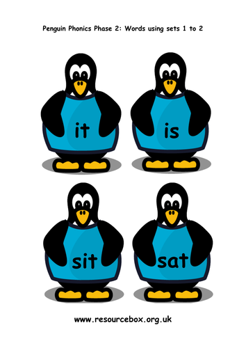 Penguin Phonics Word Cards | Teaching Resources