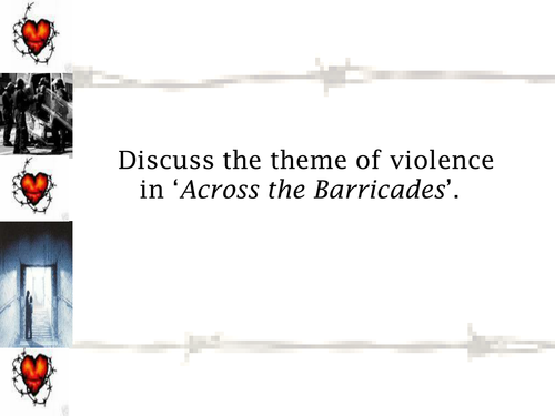 Across the barricades Joan Lingard | Teaching Resources