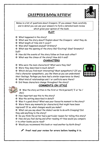CREEPERS by Keith Gray | Teaching Resources CREEPERS by Keith Gray | Teaching Resources