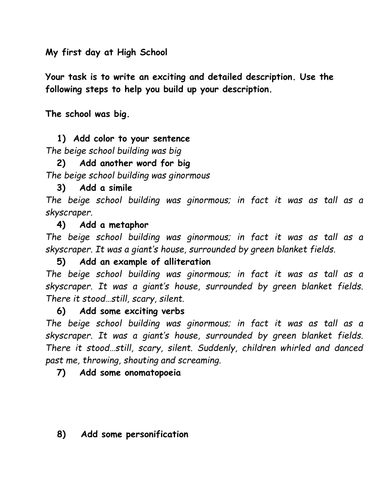 My First Day At School Worksheet | Teaching Resources