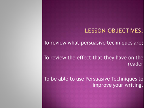 Persuasive Writing | Teaching Resources