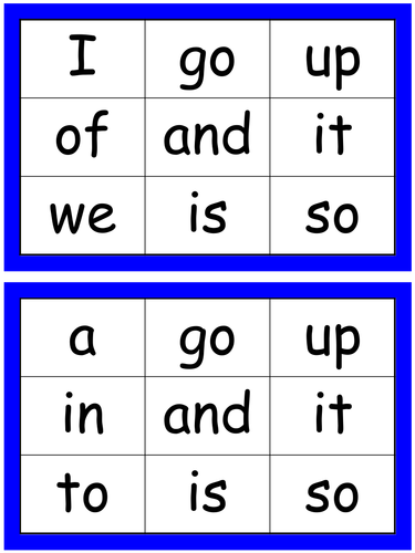 Pre-Kindergarten Key Word Bingo | Teaching Resources