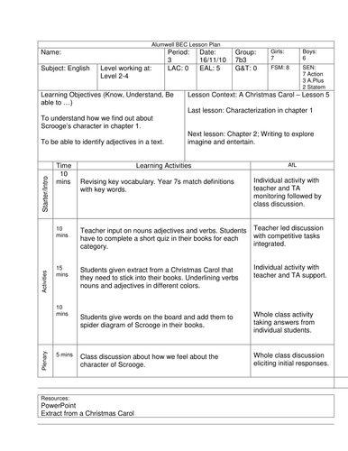 Lesson 5 - Adjectives | Teaching Resources