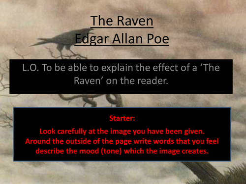 The Raven -- PowerPoint lesson on tone | Teaching Resources