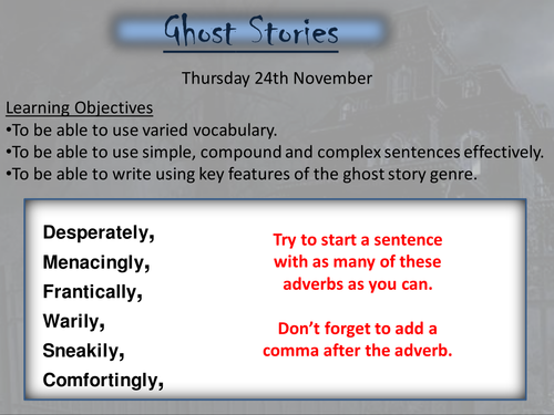 Ghost Stories Full lesson PP | Teaching Resources