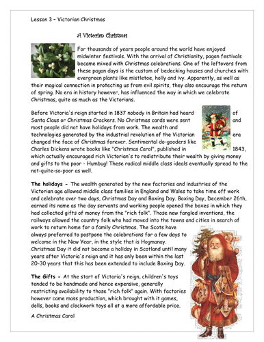 Christmas Carol Lesson PP Victorian Christmas | Teaching Resources