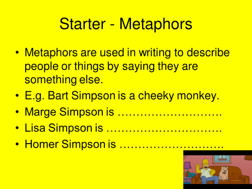 The Simpsons Lesson 5 -camera angles | Teaching Resources