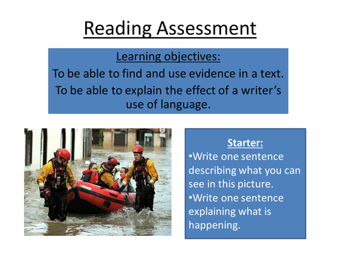 Full lesson PP Reading Assessment | Teaching Resources