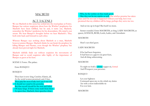 Macbeth | Teaching Resources
