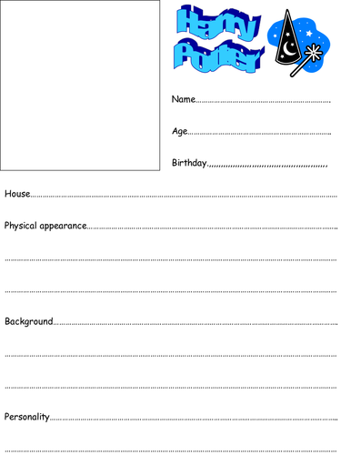 Harry Potter Character Profile | Teaching Resources