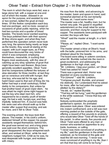 Oliver Twist lsn 7 | Teaching Resources