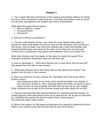 Oliver Twist lsn 8 | Teaching Resources