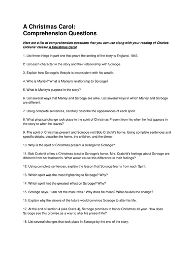 English Language Arts Lesson Plan: A Christmas Carol Resources ...