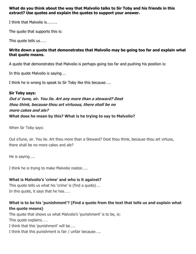 Twelfth Night - Full Lesson PowerPoint 6 | Teaching Resources