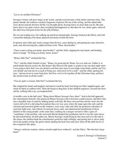 A Christmas Carol Lesson 6 - What Scrooge Learns | Teaching Resources