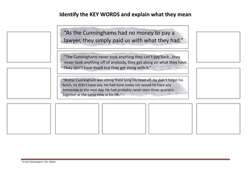 Grade 9 and 10 English Lesson Plans | To Kill A Mockingbird - Scheme of ...