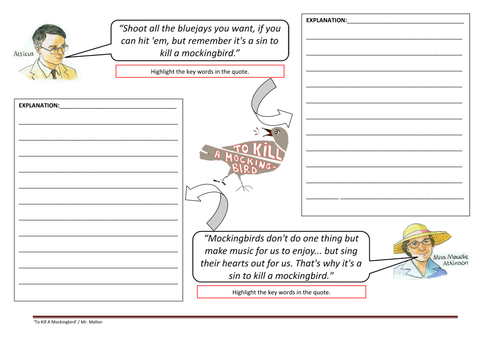 Grade 9 and 10 English Lesson Plans | To Kill A Mockingbird - Scheme of ...