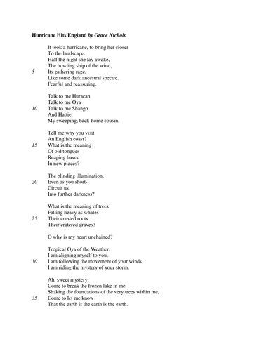 Mood and Atmosphere in Poetry | Teaching Resources