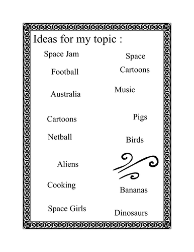 My Own Research Project | Teaching Resources