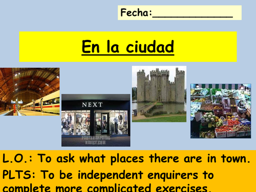 Introduction of vocabulary Mi ciudad | Teaching Resources