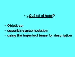 Describing Hotel Accommodations | Teaching Resources
