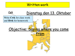 Ich komme aus ... | Teaching Resources