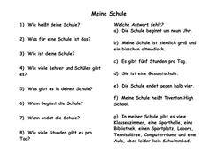 Meine Schule - describing a school | Teaching Resources