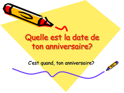 Mon anniversaire/My birthday in French by lois_walker - Teaching ...