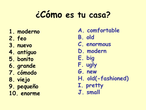 ¿Cómo es tu casa? | Teaching Resources