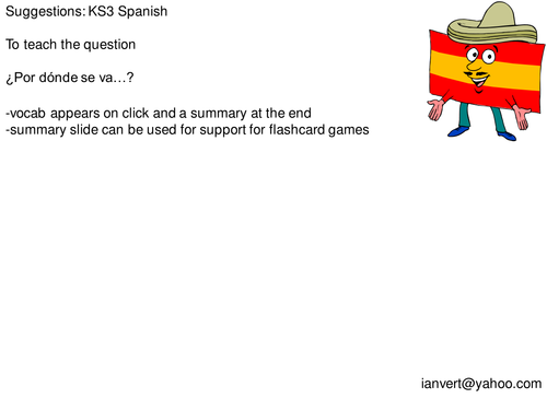 ¿Por dónde se va? asking directions | Teaching Resources