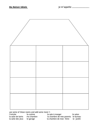 Ma maison | Teaching Resources